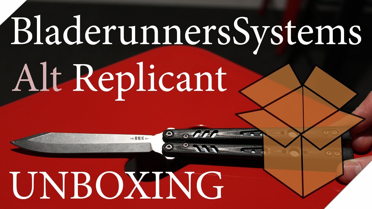 BRS ALT REPLICANT Butterfly Knife Unboxing/First Impressions and Tricks ...