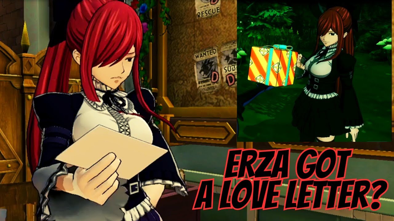 Erza Got A Confession Letter? | Erza Character Story | Fairy Tail Game ...