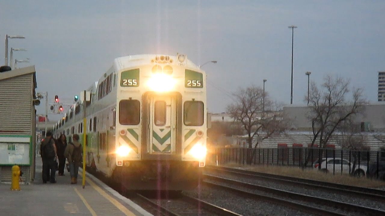UPX, GO and VIA trains at Etobicoke North - March 9th, 2016 - YouTube