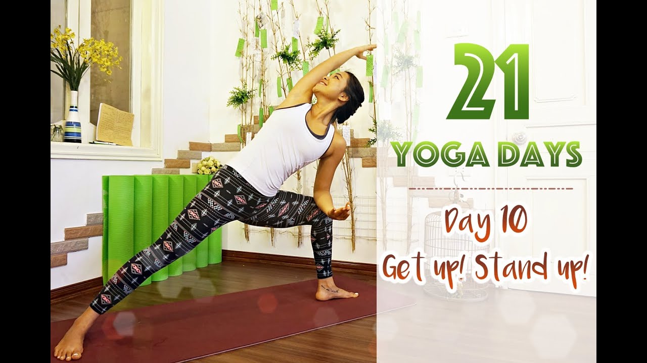 Day 10 - Get Up, Stand Up - 21 Yoga Days with Milena - YouTube