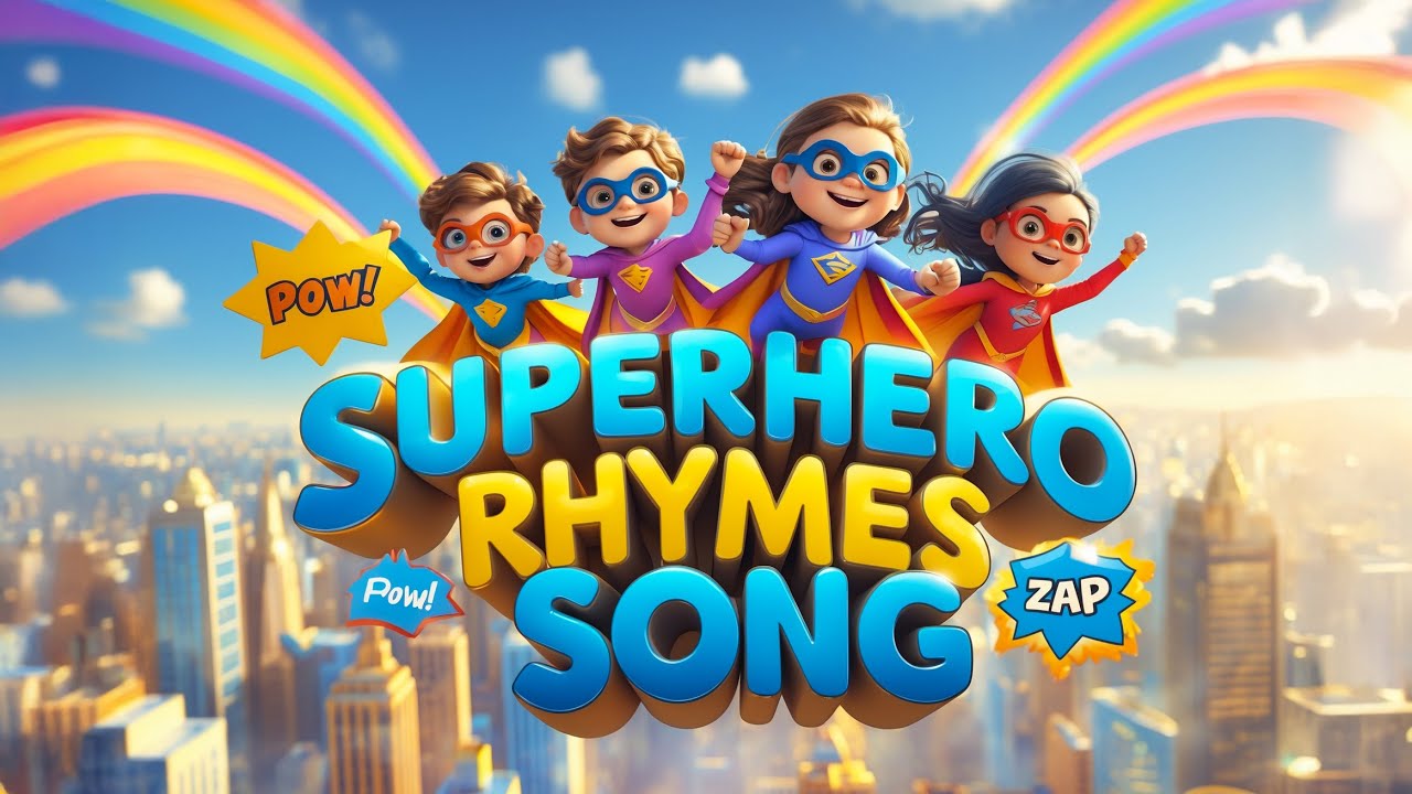 Superhero Rhymes Song 🦸‍♂️ | Fun Kids Song About Imagination & Play ...