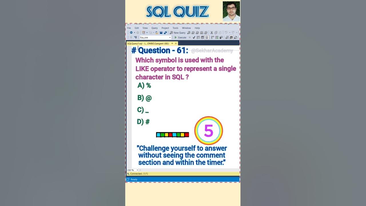 Sql Quiz 61 Sql Mysql Coding Quiz Interview Mcq Shorts