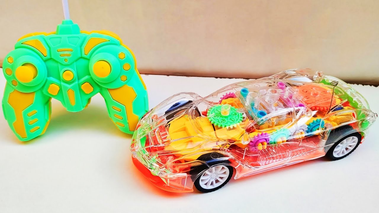 Remote control Transparent car 3d lights unboxing - YouTube