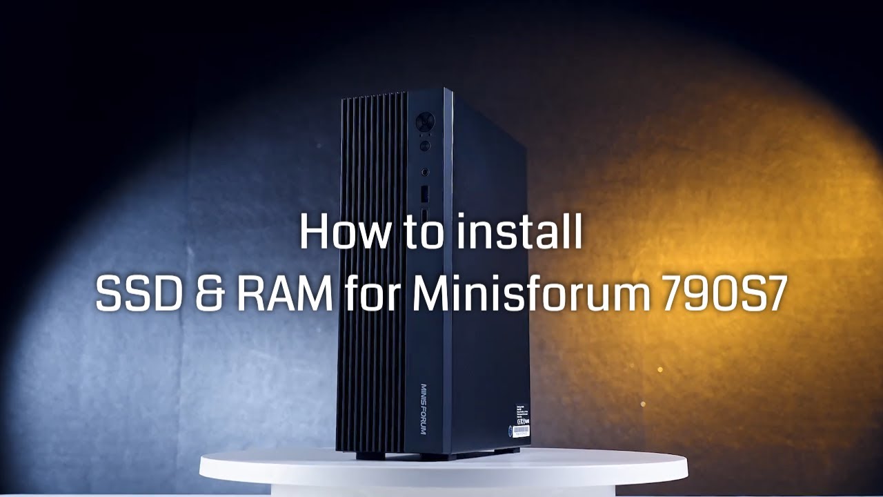 How to install SSD & RAM for Minisforum 790S7 Mini ITX PC - YouTube