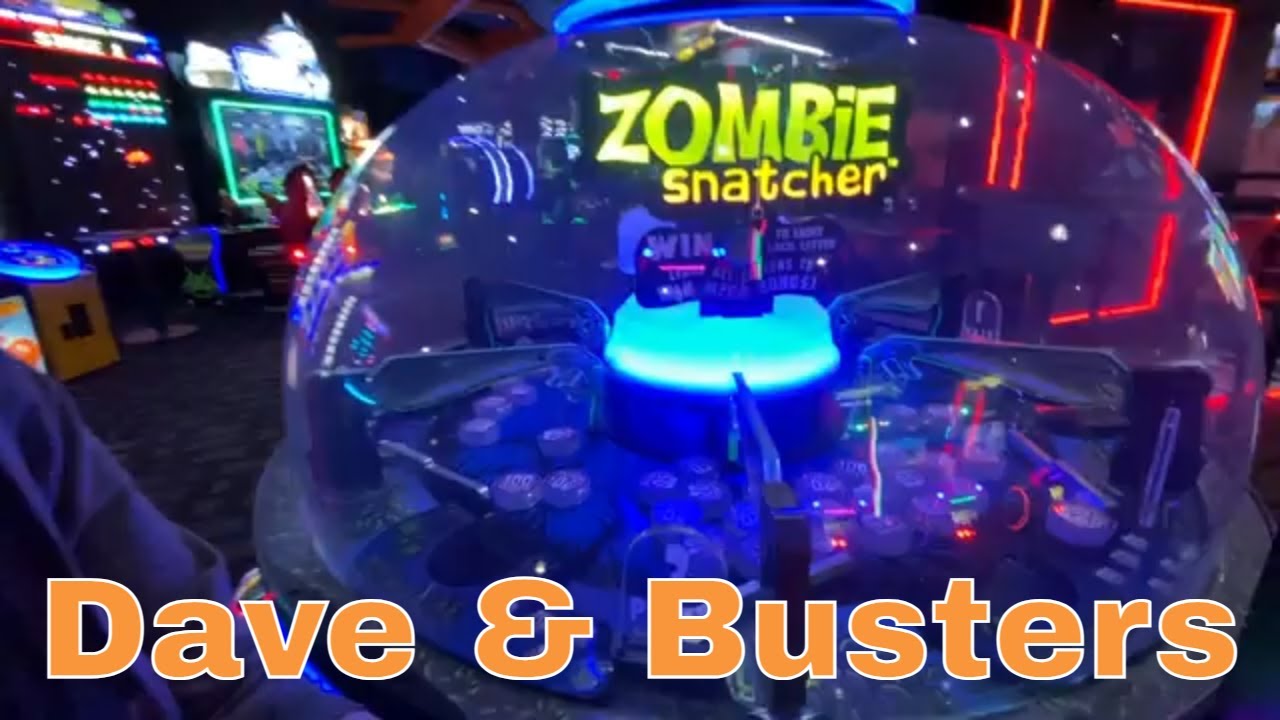 Dave & Busters Arcade - Zombie Snatcher & Guardians Of The Galaxy - YouTube