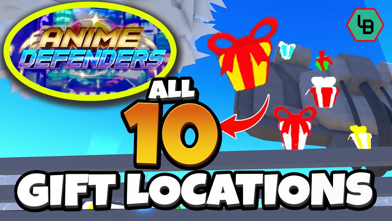 All 10 Christmas Gift/Present Locations in Anime Defenders | Roblox ...
