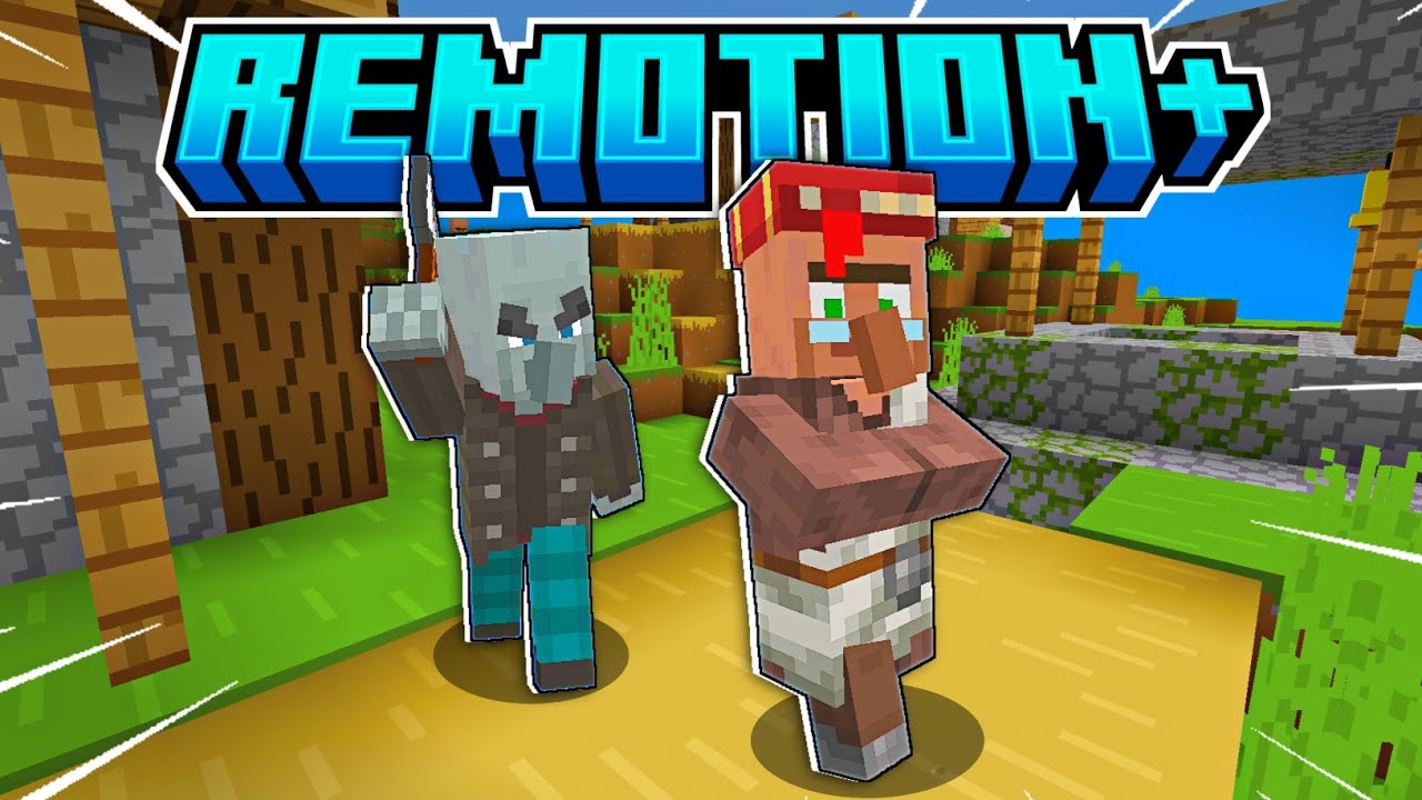 MOBS ANIMATION MCPE Mirip FRESH ANIMATION JAVA| ReMotion+ Mcpe 1.19 - 1 ...