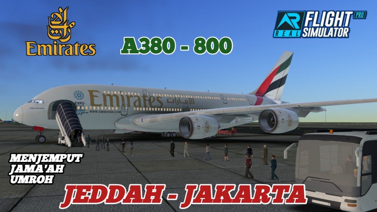 [RFS Real Flight Simulator Pro] | EMIRATES - AIRBUS A380-800 | JEDDAH ...