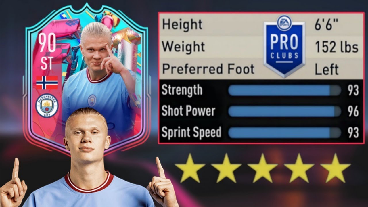 FUT BIRTHDAY ERLING HAALAND STRIKER (ST) BUILD in FIFA 23 PRO CLUBS ...