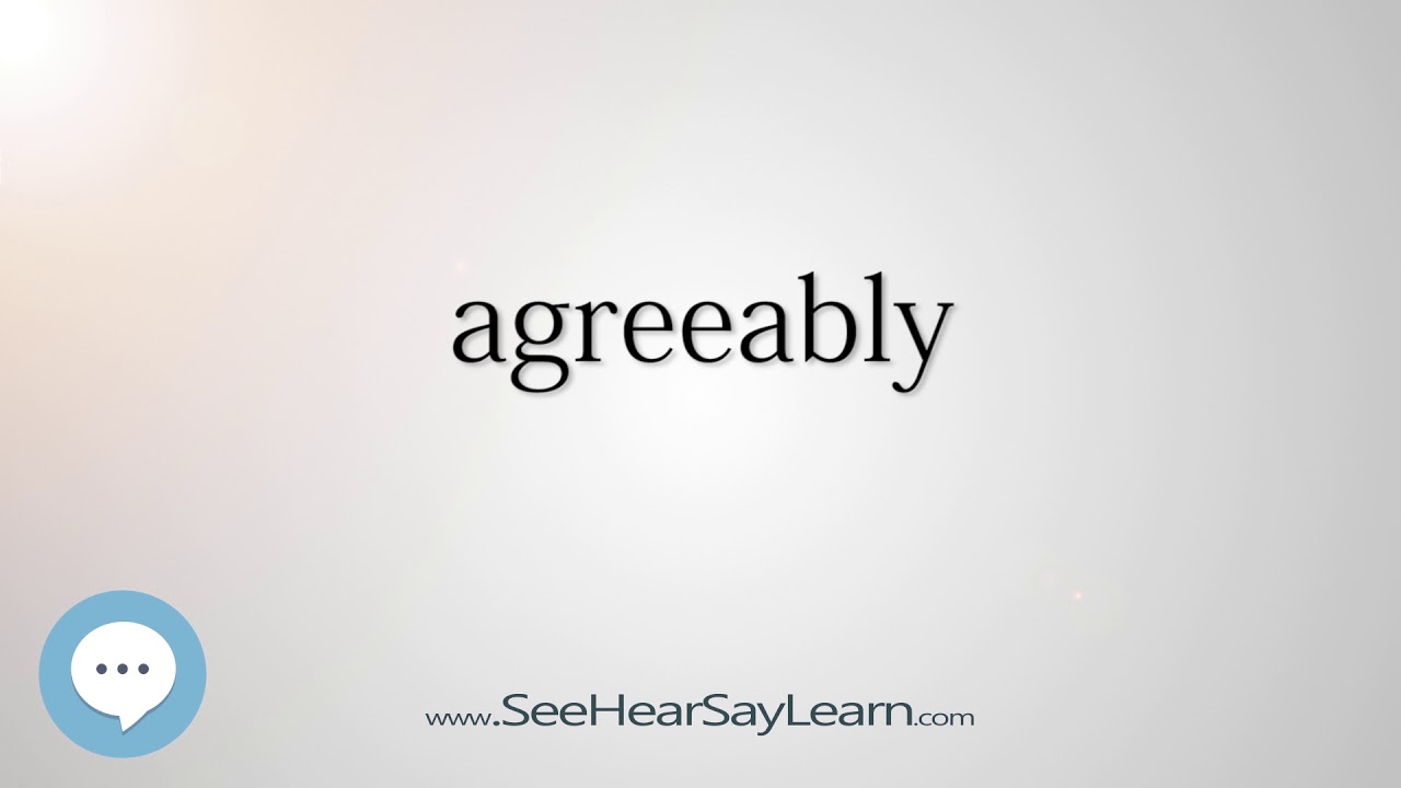 agreeably - YouTube