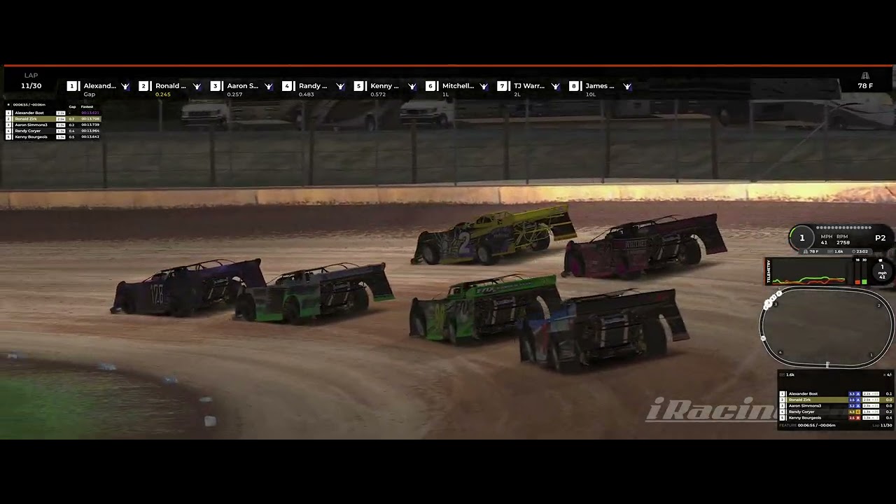 Old Guy Racing League Pro Dirt Late Models @ Cedar Lake Speedway-11/10 ...