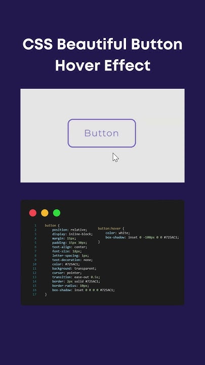 Button Hover Effect Html Css Css Html Button Hovereffect Youtube