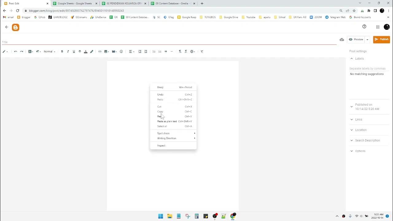 How to Insert Table in Blogger - YouTube