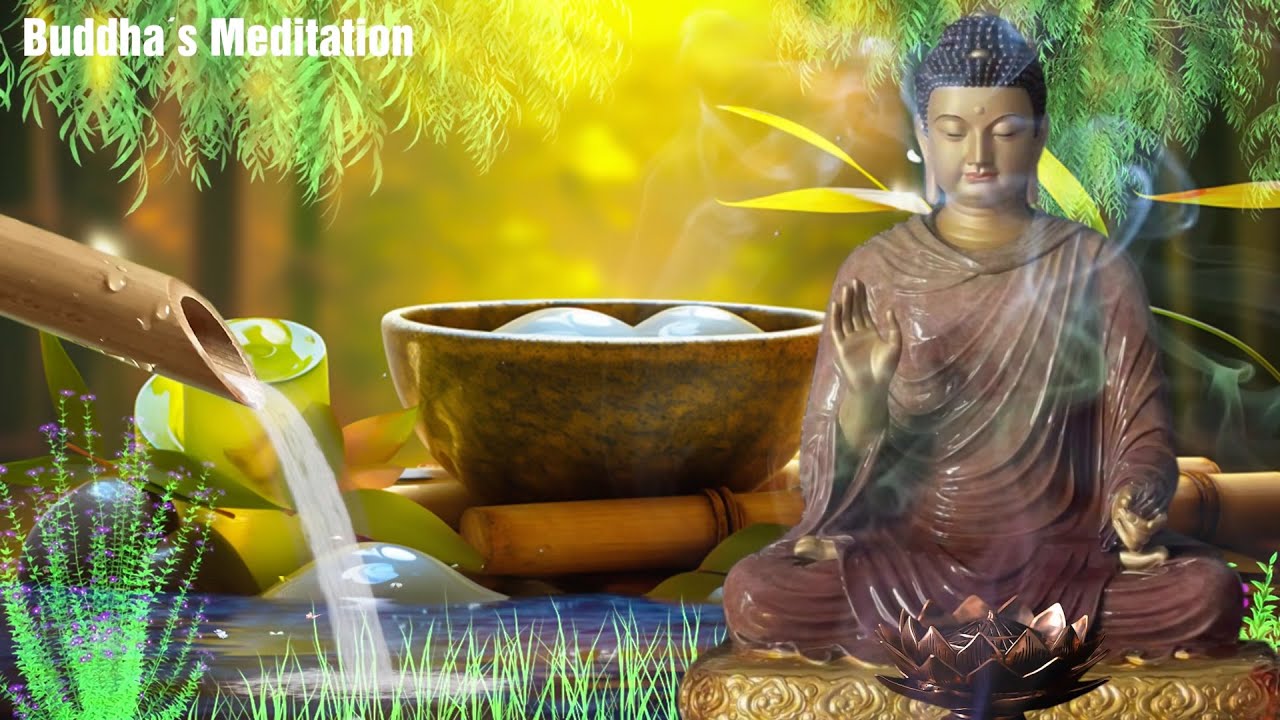 Beautiful Buddha's Flute Music and Bamboo Forest Ambient Sound-Relaxing ...