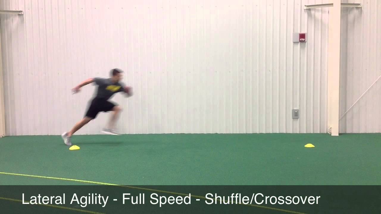 Lateral Agility-Full Speed-Shuffle, Crossover - YouTube