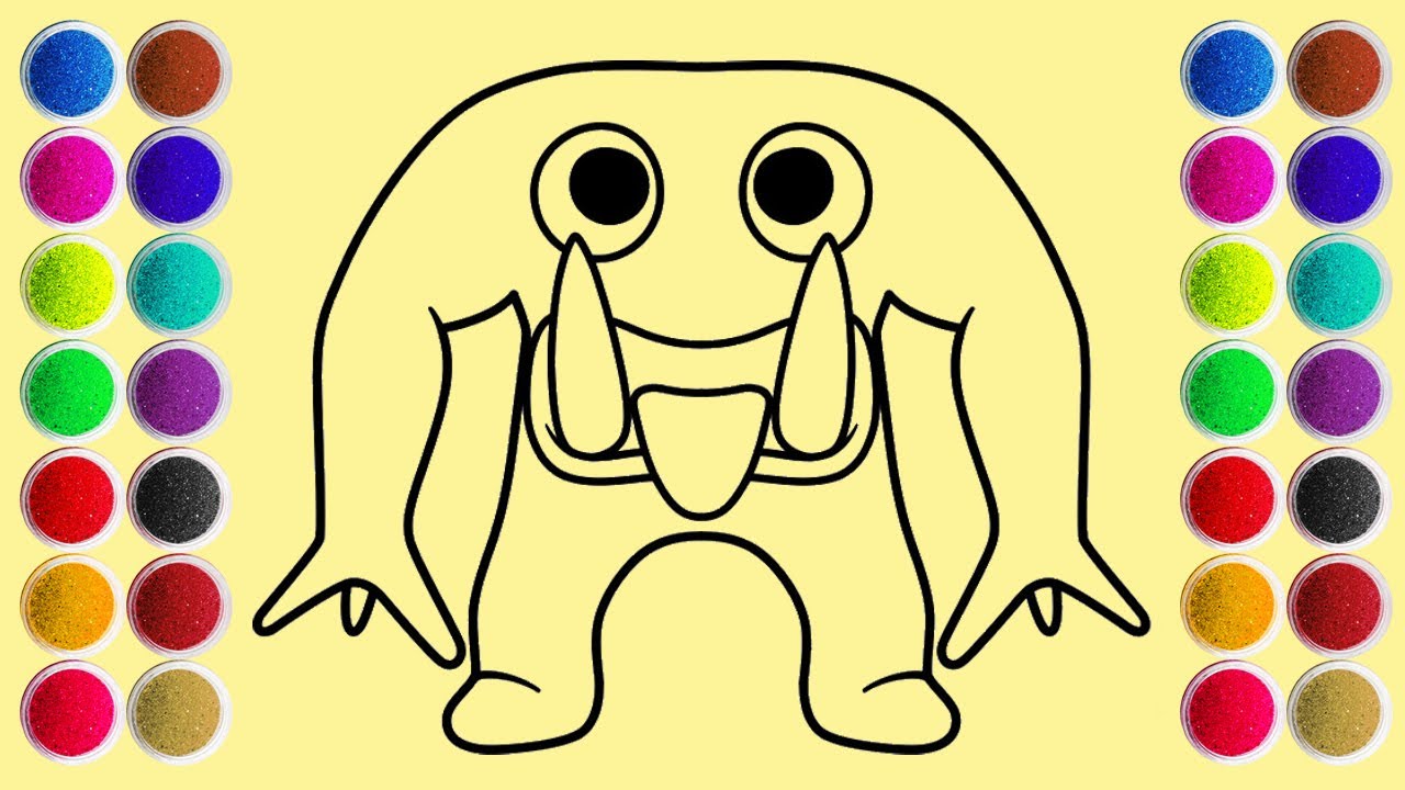 Draw and Coloring Garten of Banban 3 - Captain Fiddles - Sand Painting ...