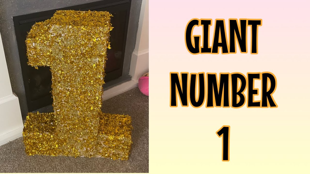 GIANT NUMBER ONE ( birthday series part 2 ) - YouTube