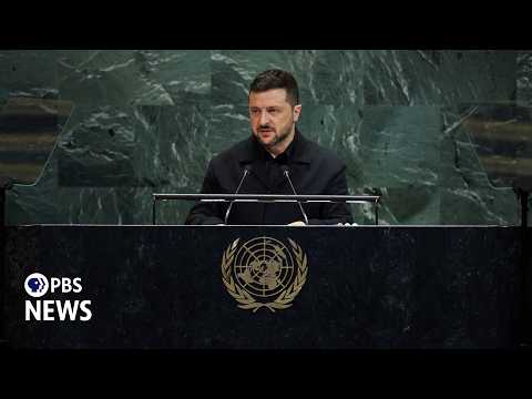 WATCH LIVE: Ukrainian President Zelenskyy addresses 2026 UN General Assembly