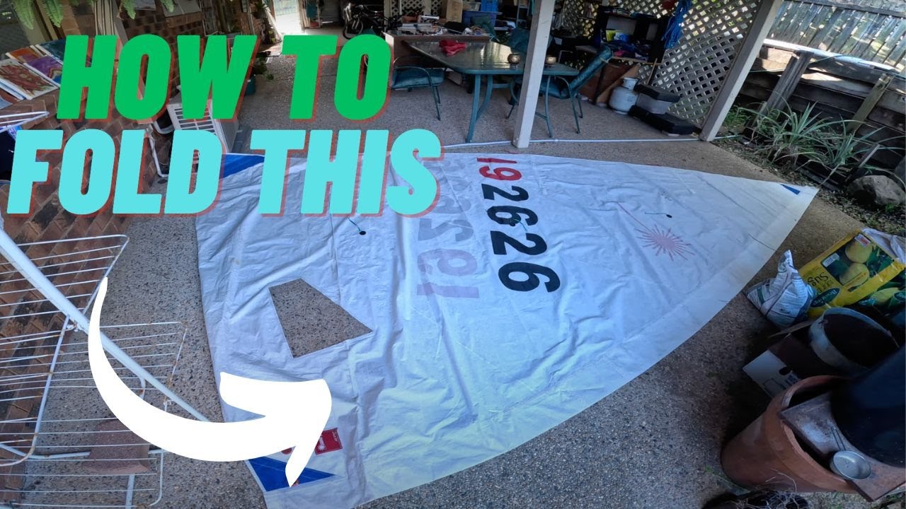 How To Fold a Laser Sail Like a Pro - YouTube
