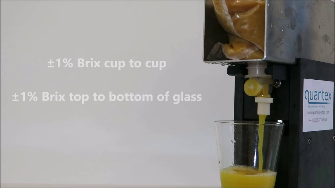 Quantex Arc Bag-In-Box QX140-DL Orange Juice Dilution - YouTube