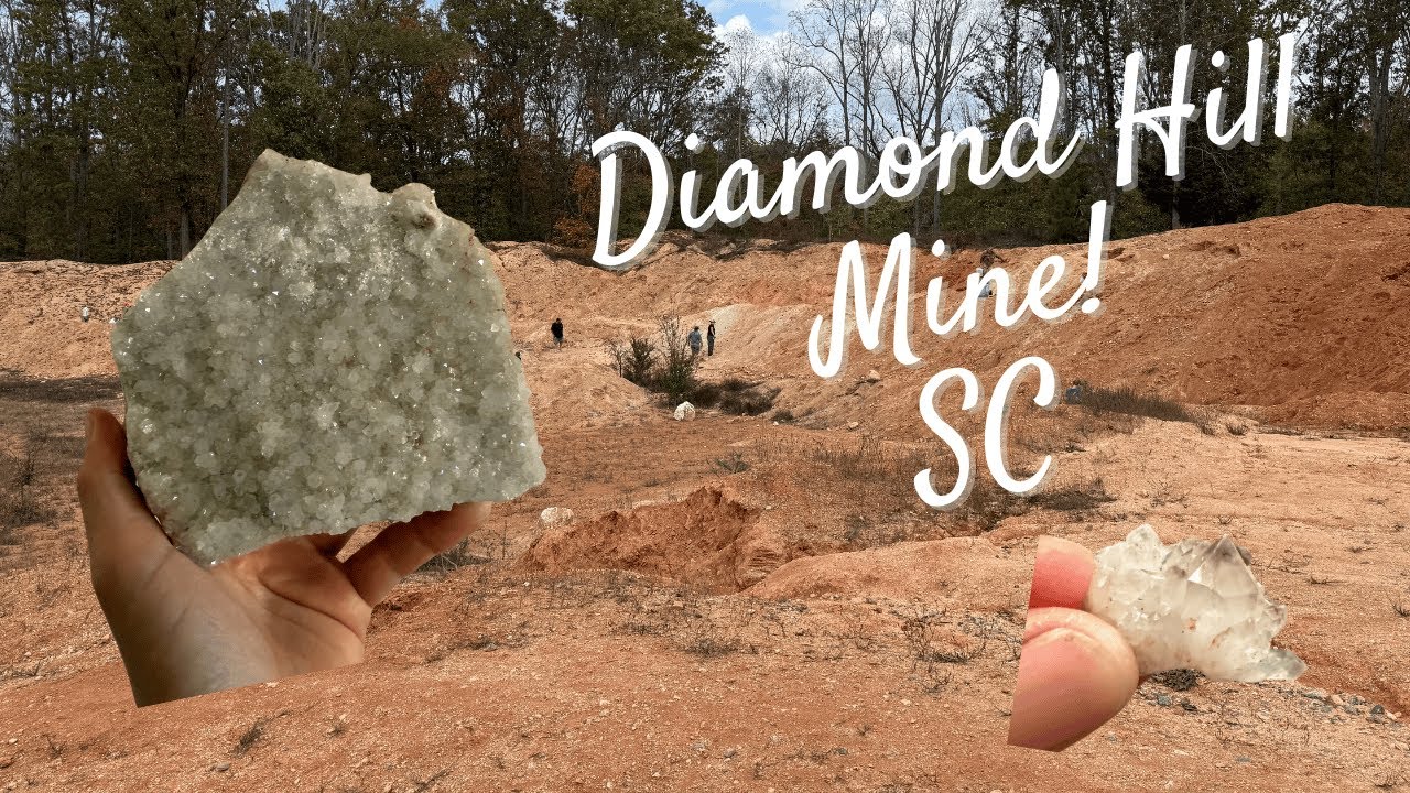 Crystal hunting at Diamond Hill Mine South Carolina - YouTube