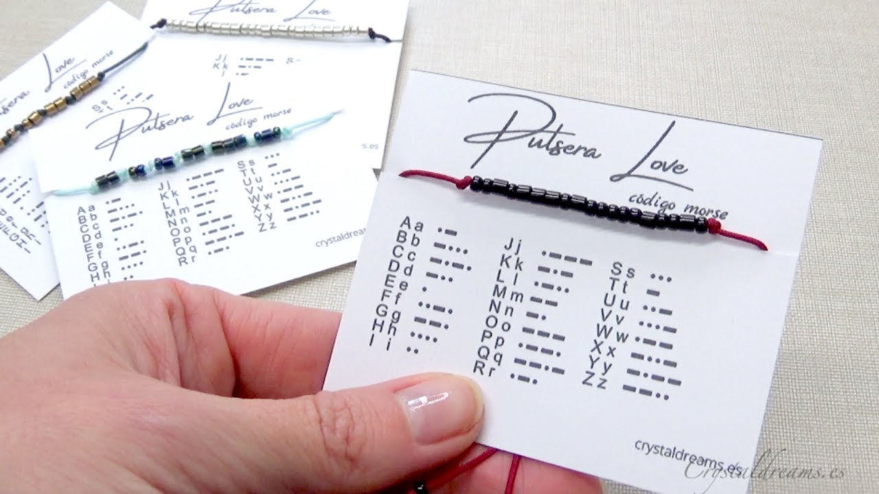 Tutorial Pulsera Love con Codigo Morse, ideal para San Valentin - YouTube