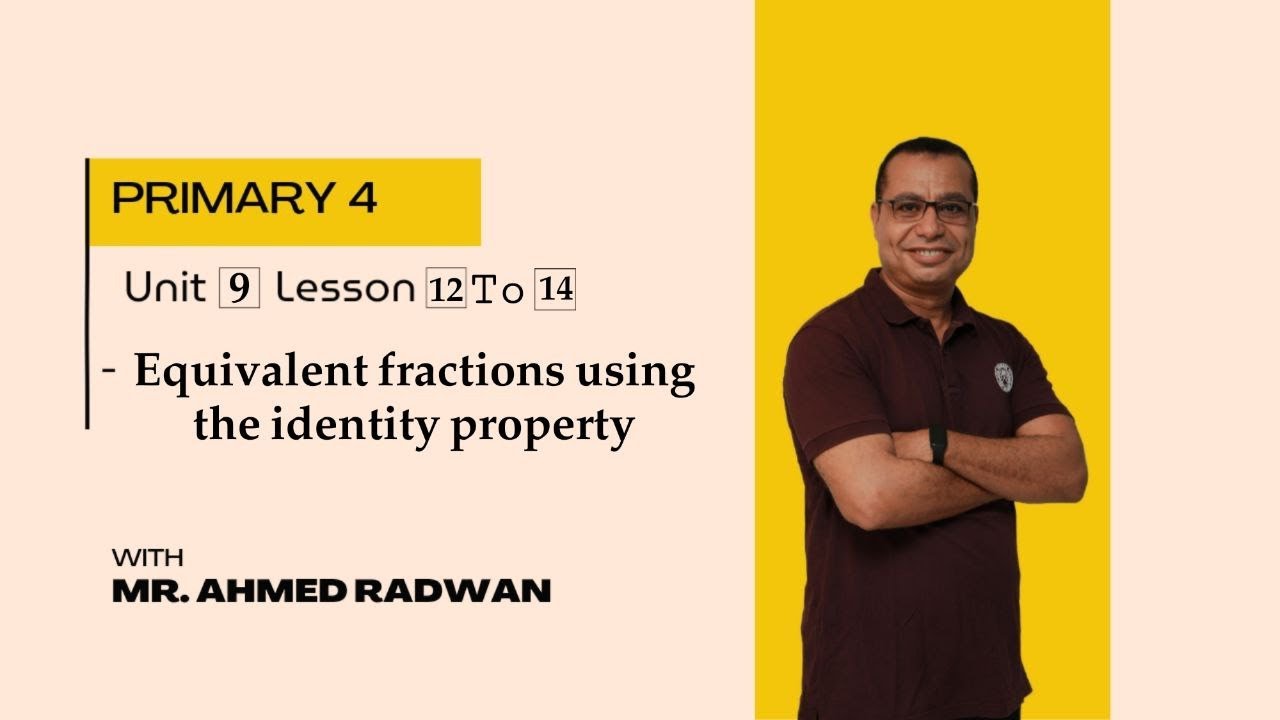 Unit 9 lessons 12 to 14 equivalent fractions using the identity ...