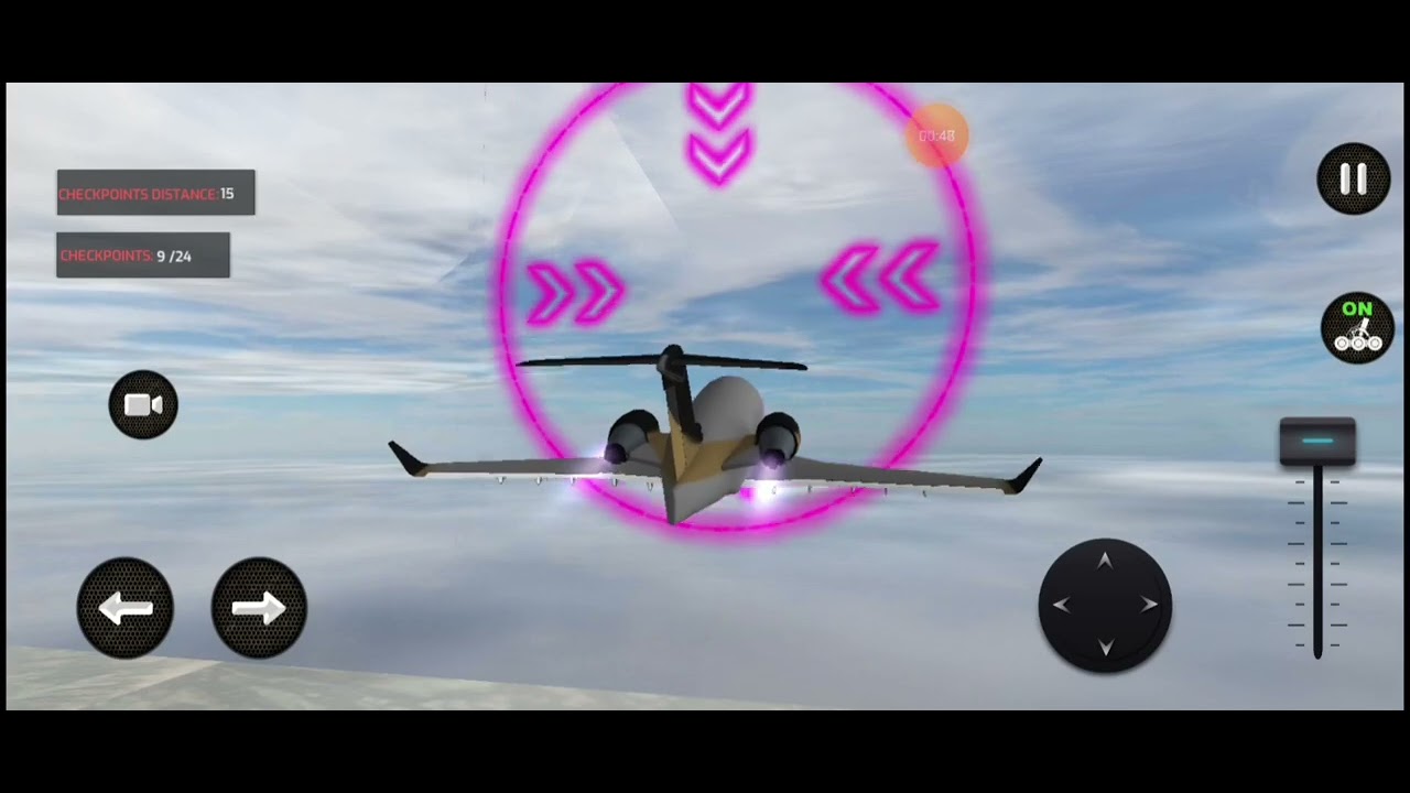Private jet flying simulator Android games play - YouTube