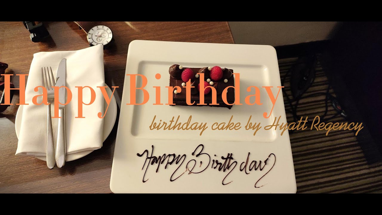 Vlog 65: Birthday Cake By Hyatt Regency Oryx Doha - YouTube