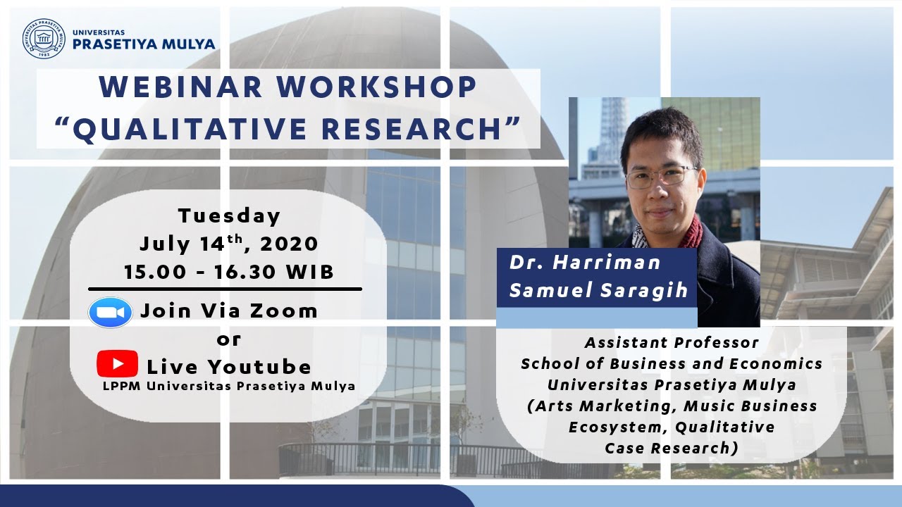 Webinar Workshop "Qualitative Research” - YouTube