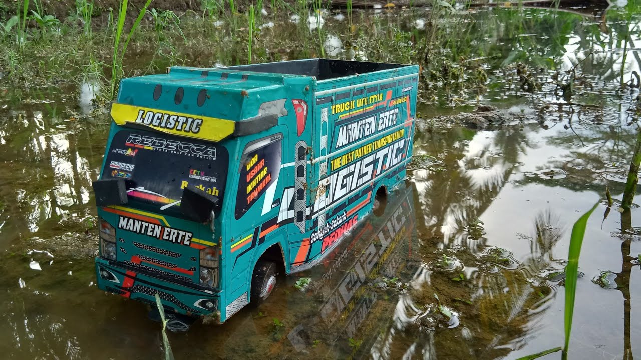 Mobil Truk Tronton Panjang Penuh Mainan, Truk Fuso, Excavator, Mobil ...