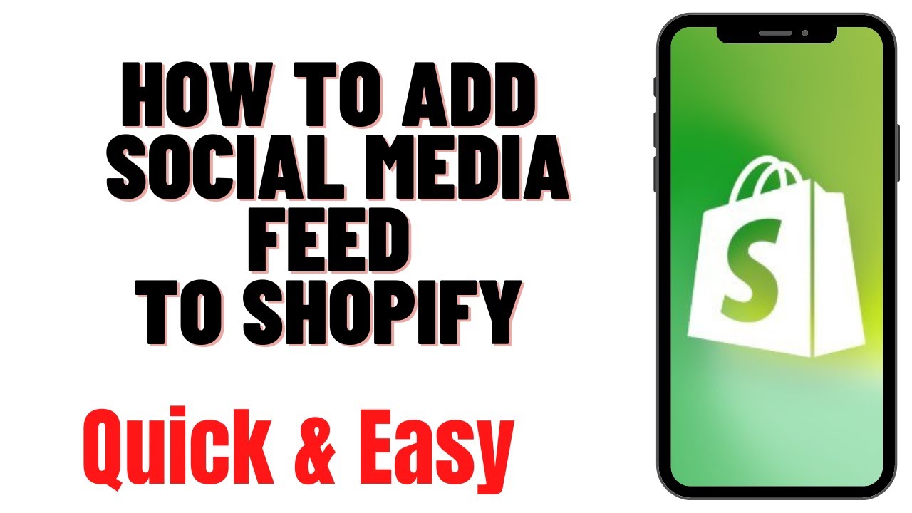 HOW TO ADD SOCIAL MEDIA FEED TO SHOPIFY - YouTube