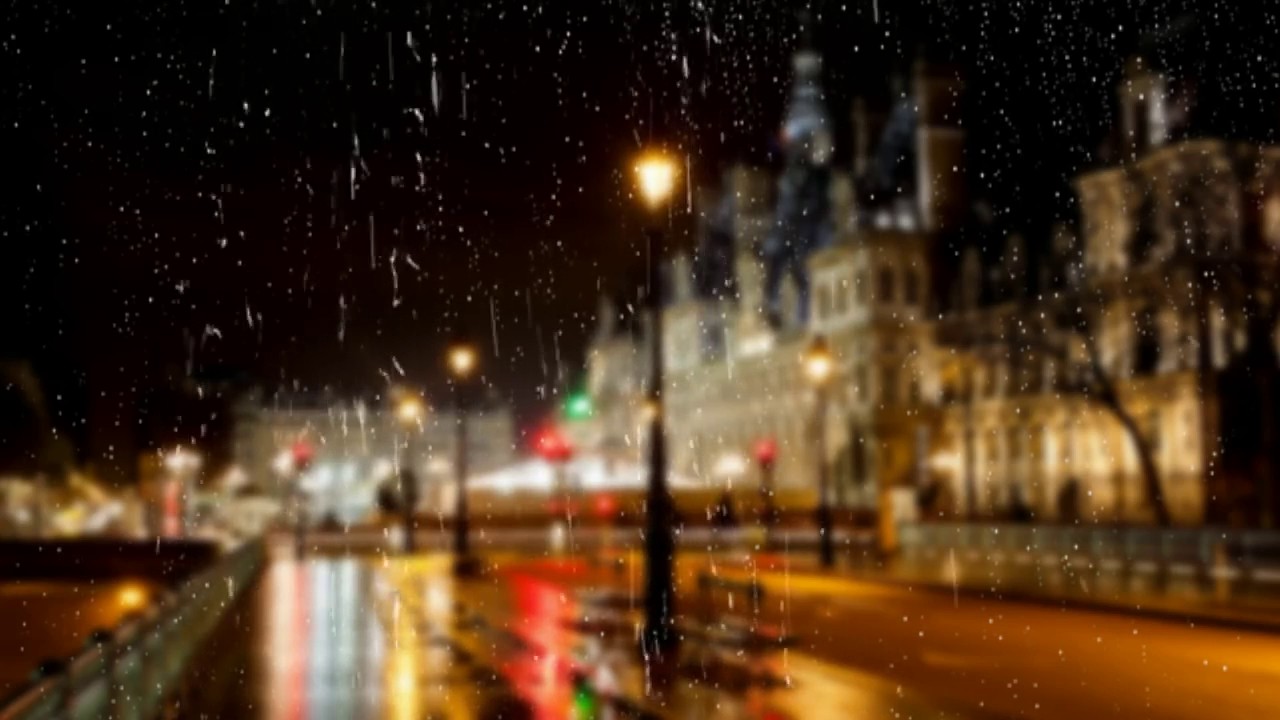 Footage Rain in the city Free Footages - YouTube