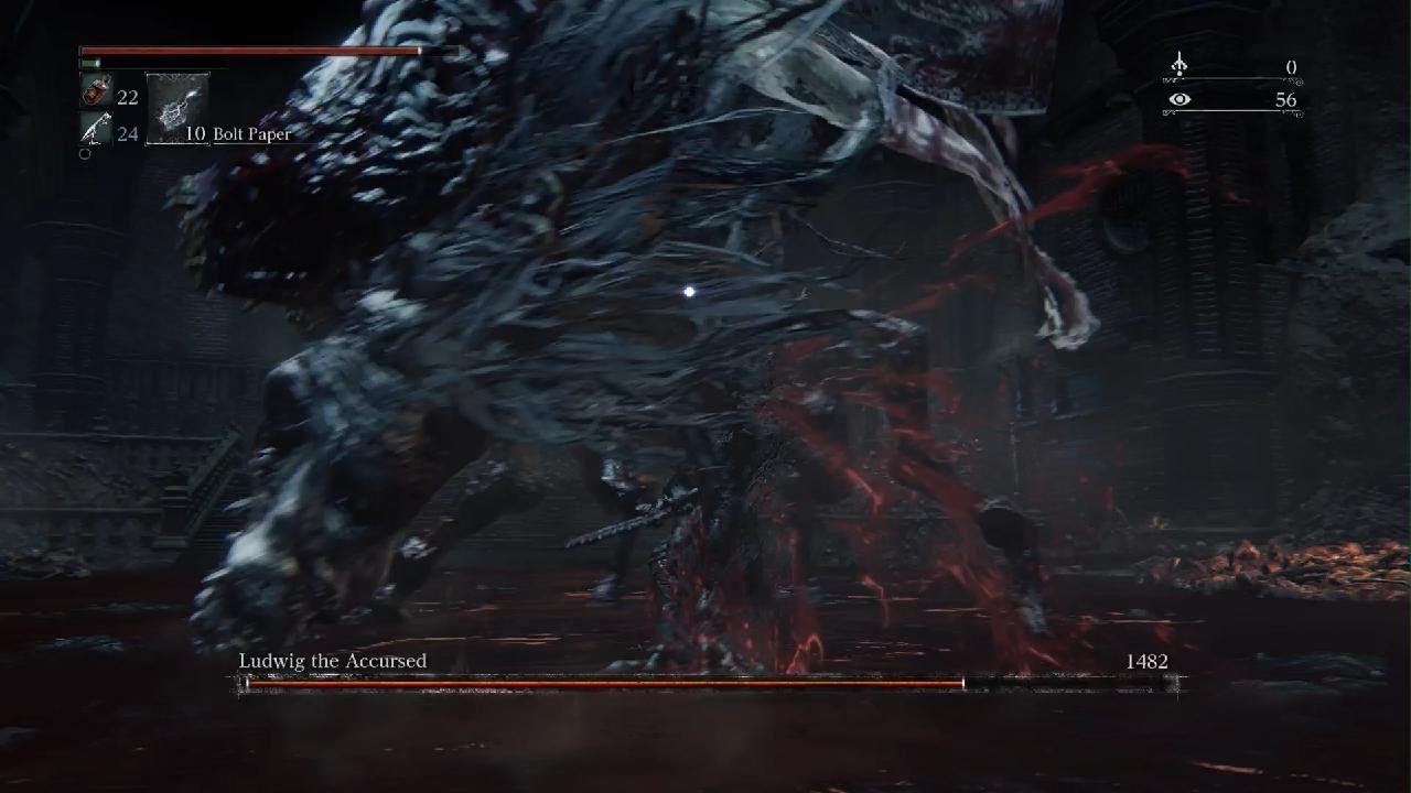 Bloodborne PS5 - Ludwig Boss fight (60 Fps) - YouTube