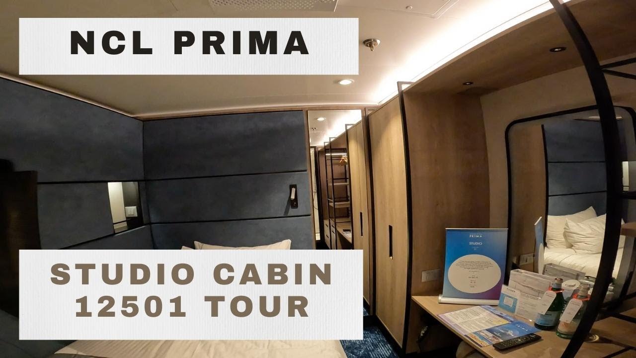Norwegian Prima Cabin 12501 (Studio Stateroom) Tour | Inaugural Sailing | Solo Travel - YouTube