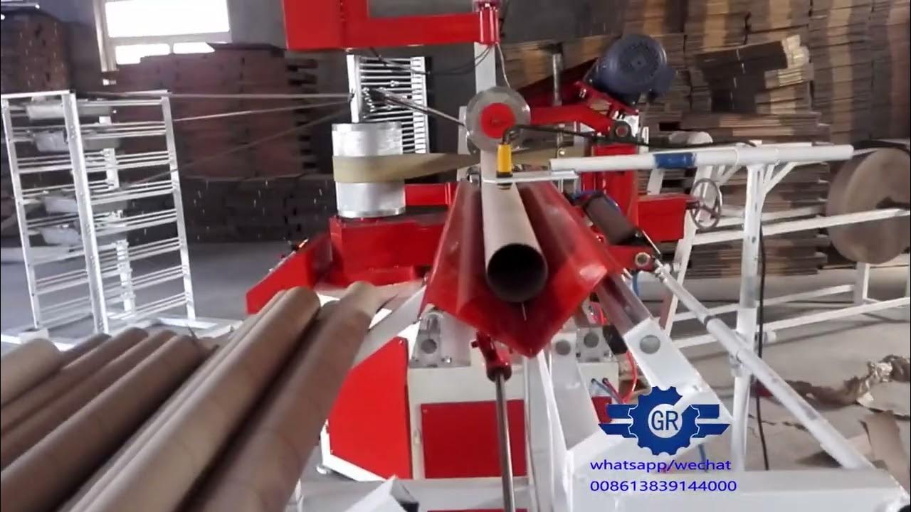 Fully Automatic Spiral Paper Tube Machine, paper processing equipment ...