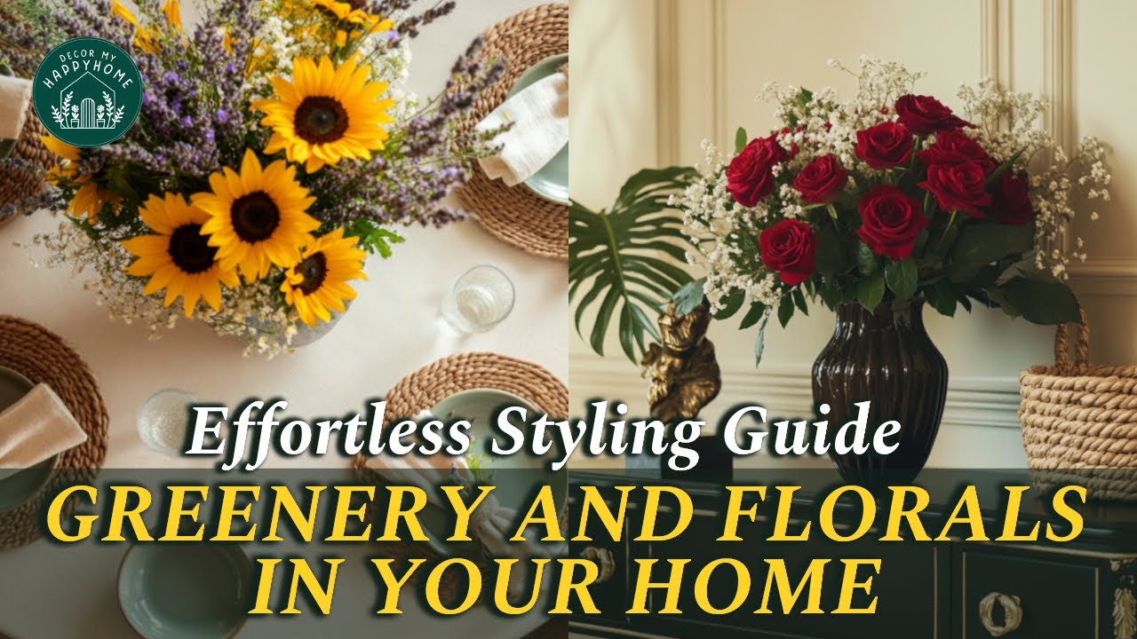 Learn How to Add Greenery and Florals to Your Home by Choosing the ...