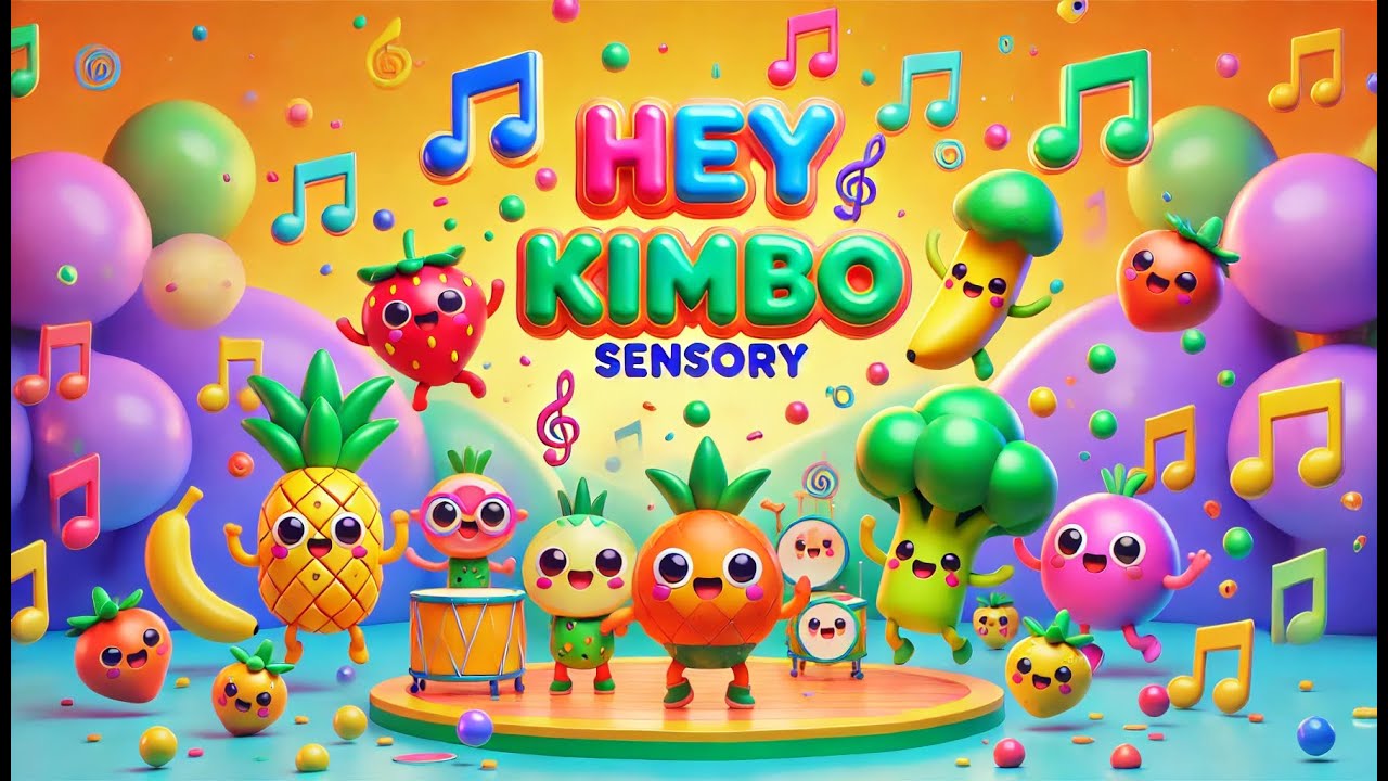 Hey Bear Sensory - Summer Dance Fruit Party! - Live Stream! 🍉 🍋 - YouTube