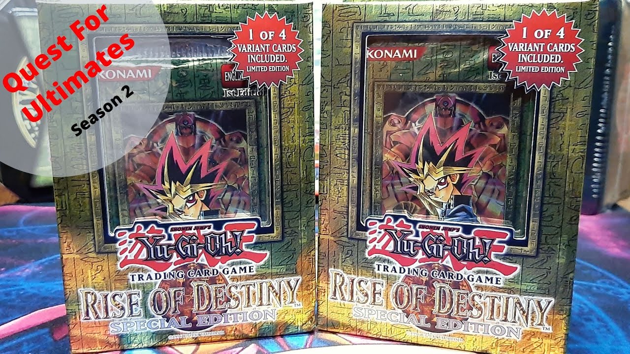 Yugioh Rise Of Destiny Special Edition Box Opening, Quest For Ultimates ...