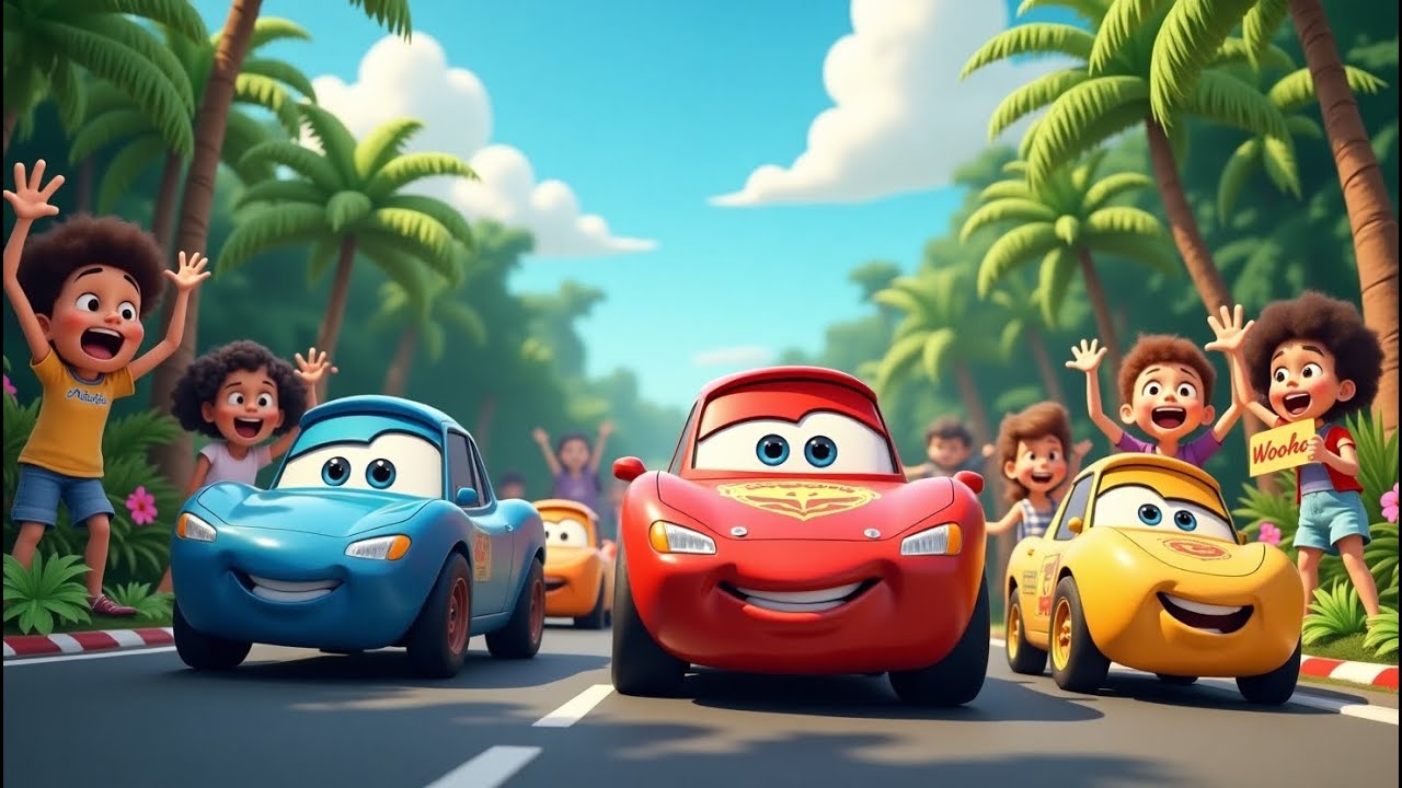 coloring cars|racing cars poem|cars poem for kids| - YouTube