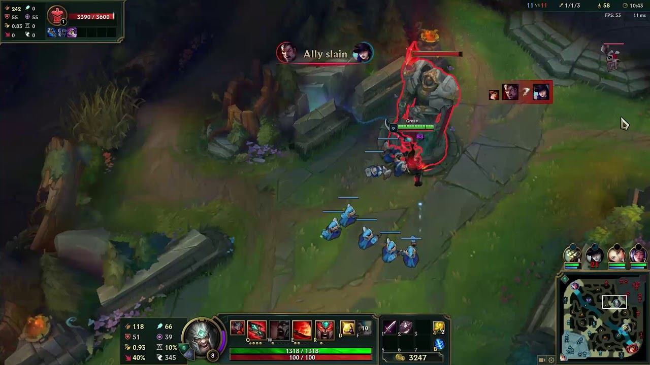 League of Legends Playing AP tryndamere - YouTube
