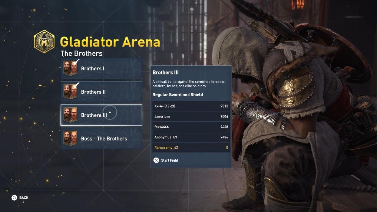 Assassin's Creed Origins GLADIATOR AREA #ps5 #gameplay - YouTube