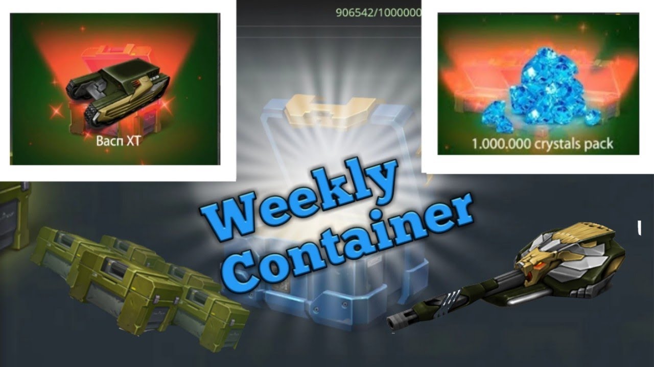 Tanki Online | *WEEKLY* Containers Openning any XT? + New Intro!! - YouTube