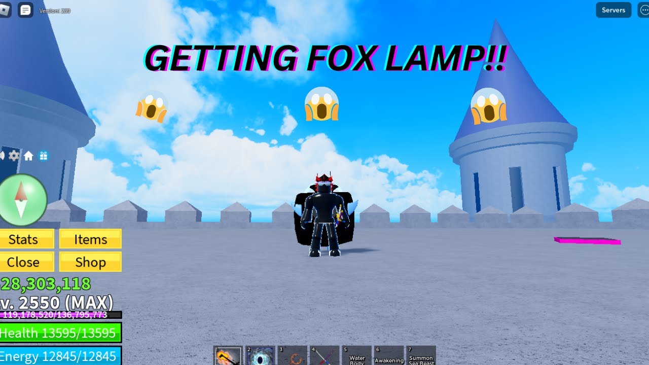 getting fox lamp | blox fruit part 1 - YouTube