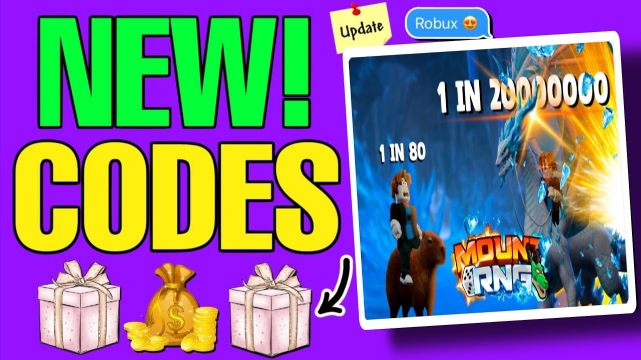 [UPD New] MOUNT RNG CODES - MOUNT RNG ROBLOX CODES 2025 - CODES FOR ...