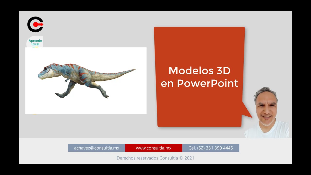 Modelos 3D en PowerPoint - YouTube