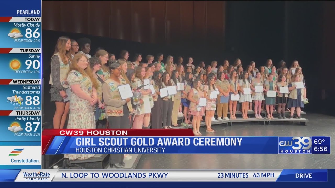 CW39 Sharron Melton Emcee the GSSJC Girl Scout Gold Awards - YouTube