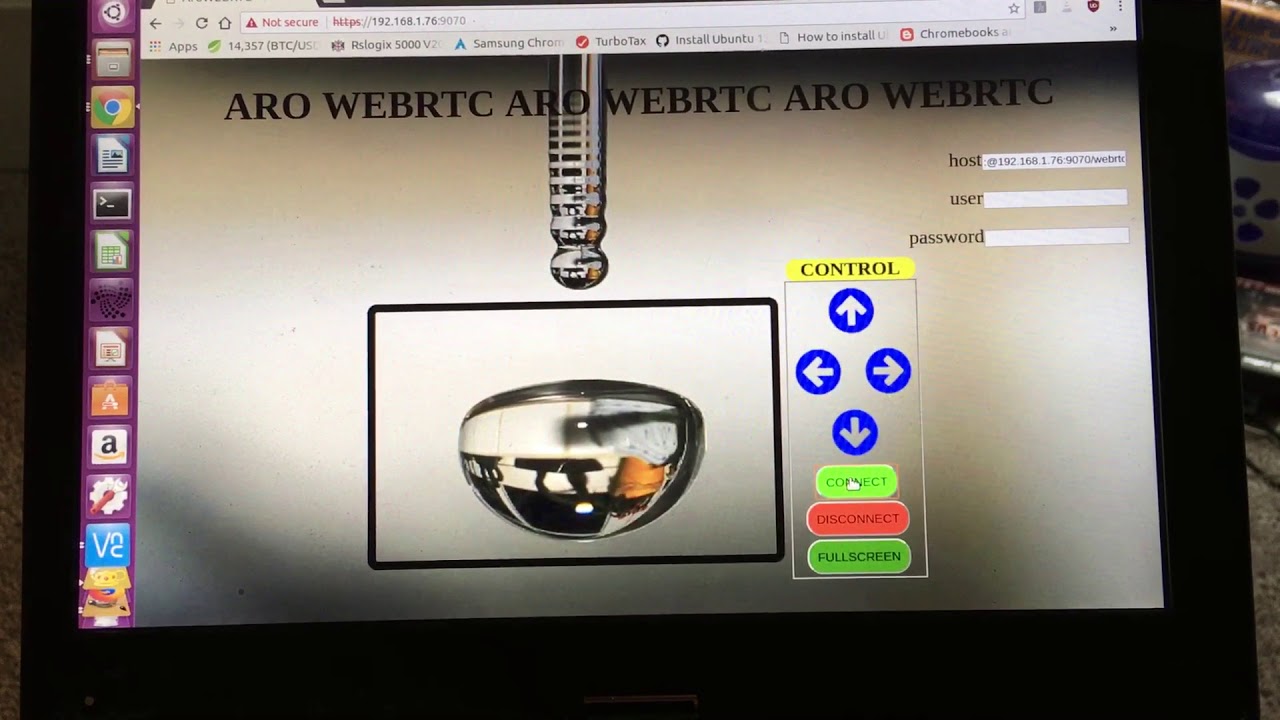UV4L rpi WebRtc camera - YouTube