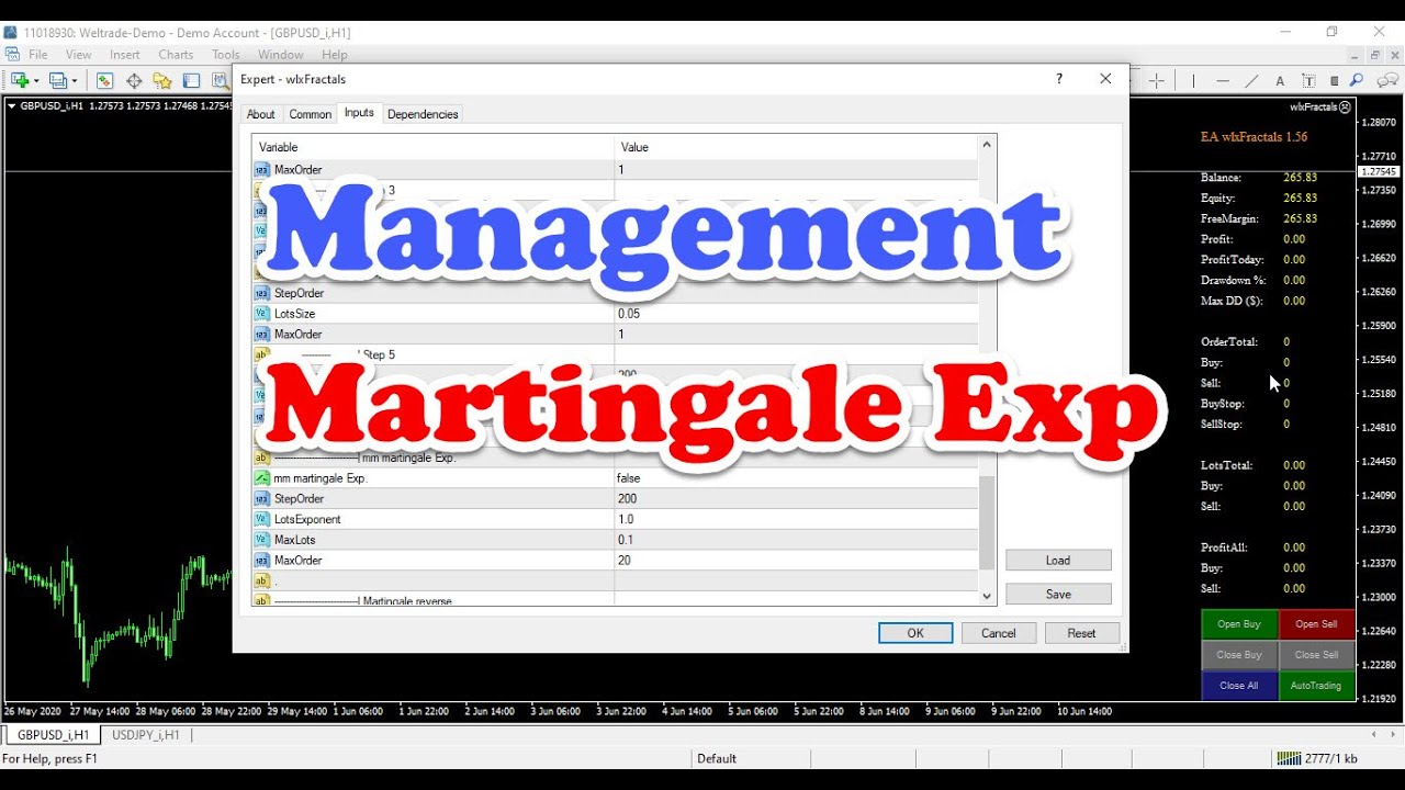 Function mm martingale Exp | Forex EA MT4 - YouTube