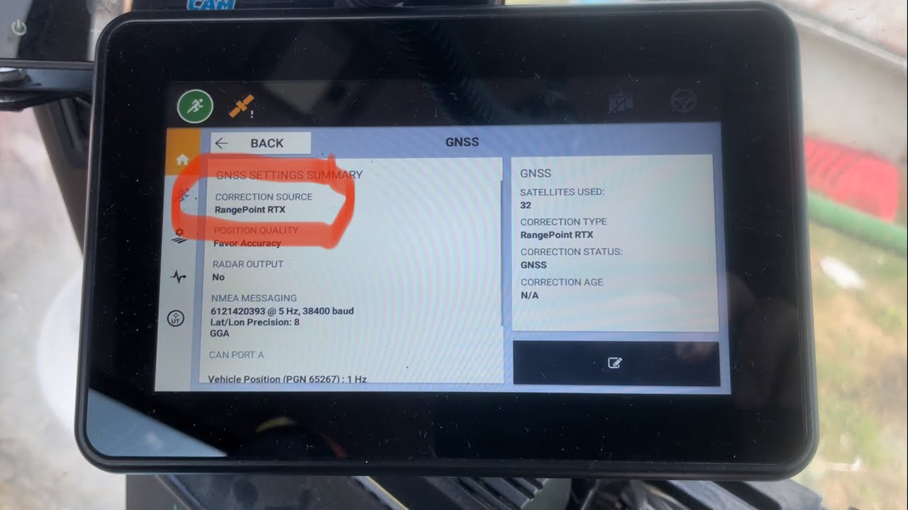 Trimble Rangepoint rtx license install on gfx350/xcn750 - YouTube